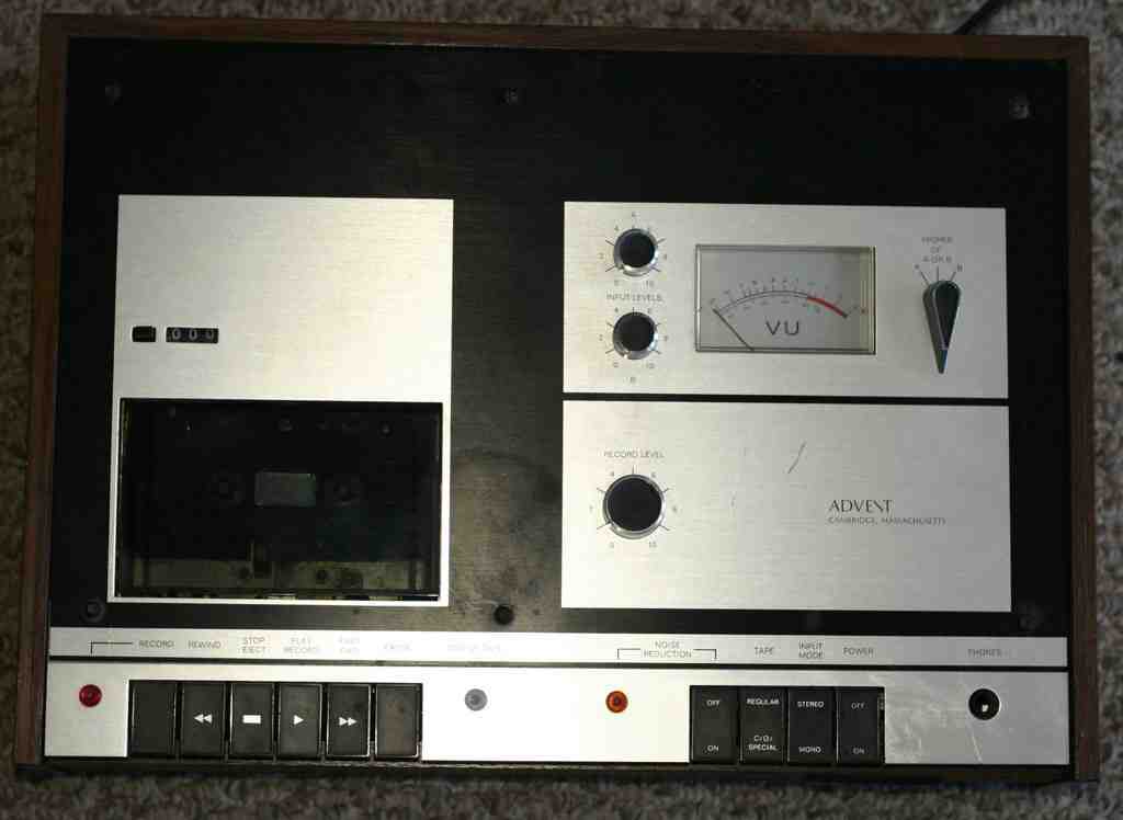 A piece of history thrift find ( Advent Model 201 Tape Deck with papers ...