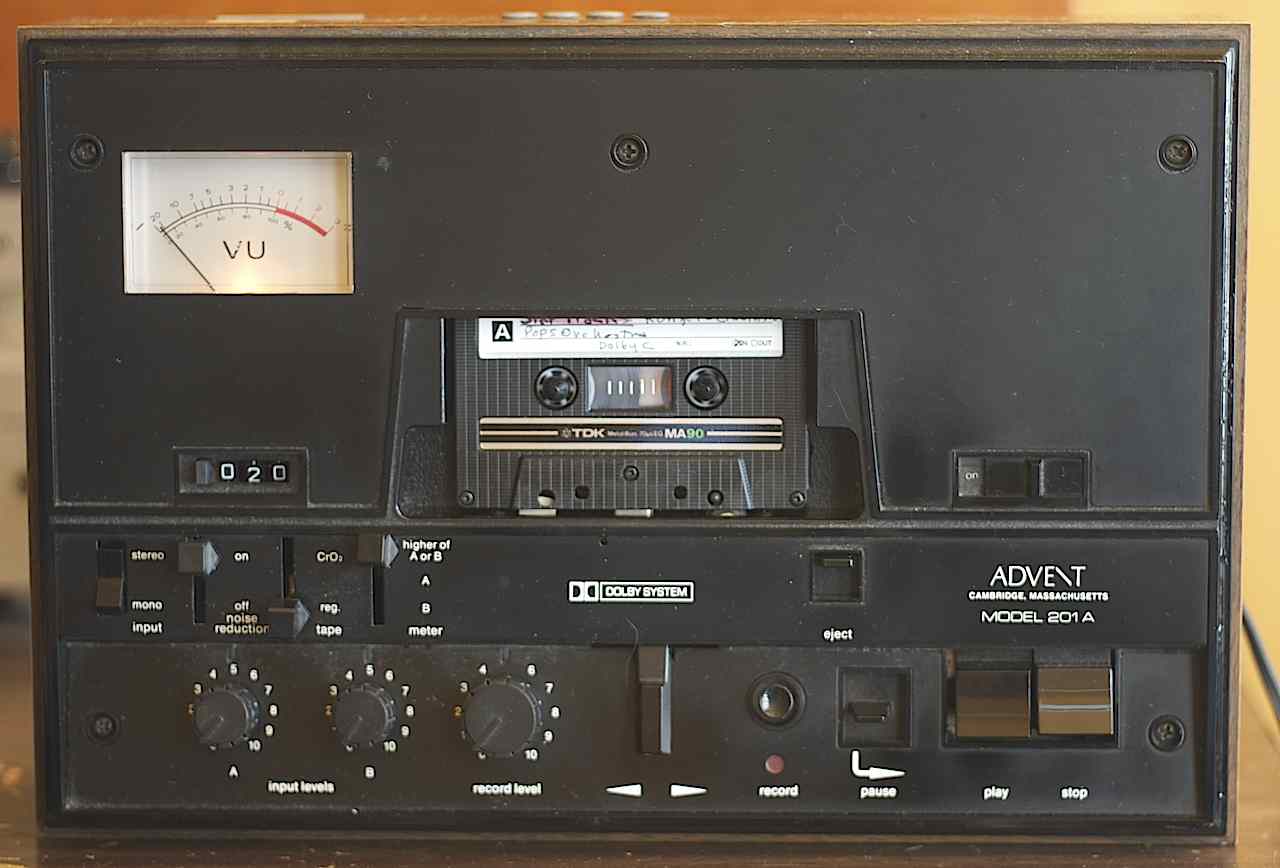 A piece of history thrift find ( Advent Model 201 Tape Deck with papers ...